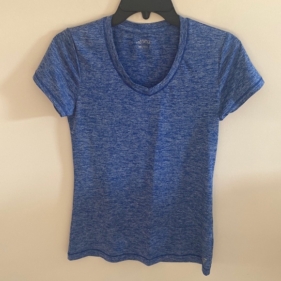 bcg | Tops | Bcg Blue V Neck Short Sleeve Athletic Workout T Shirt ...